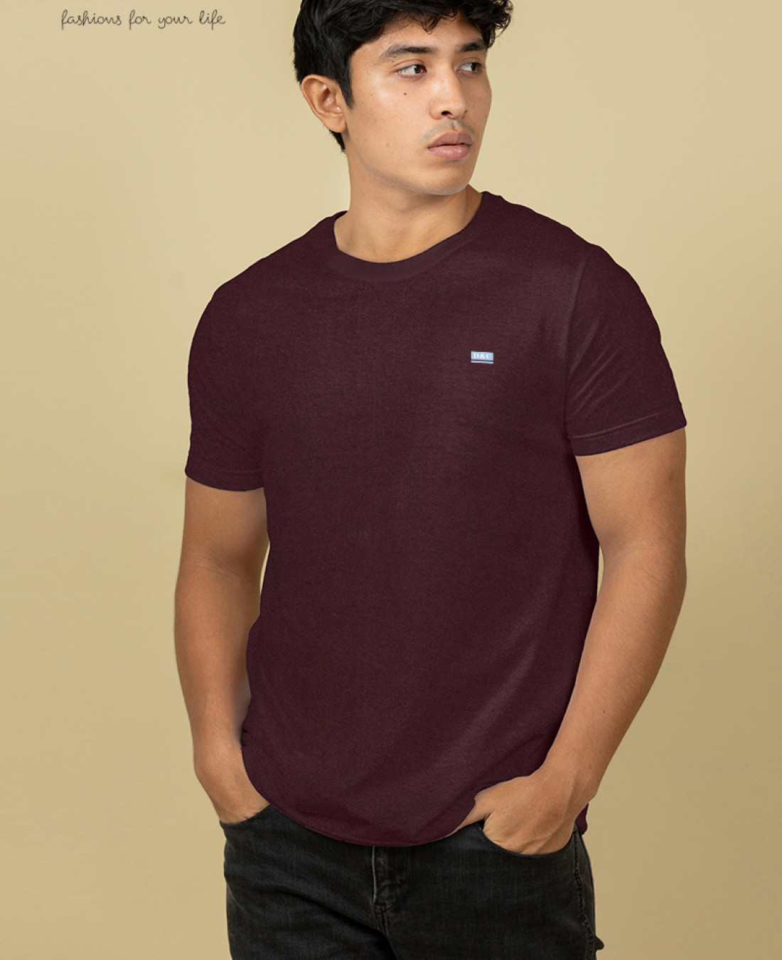MAROON ACTIVEWEAR T-SHIRTS